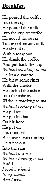 2 Poems of Jacques Prévert | gravyfromthegazebo