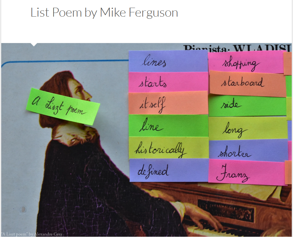 ‘List Poem’ Image | gravyfromthegazebo